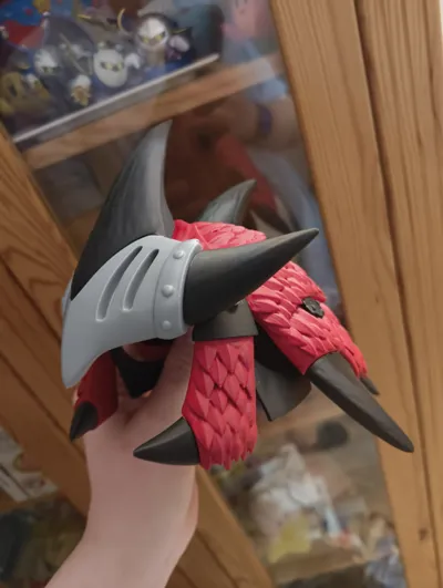 Monster Hunter - Palico Fire Dragon Helmet by 箱庭猫猫 MakerWorld: Download ...