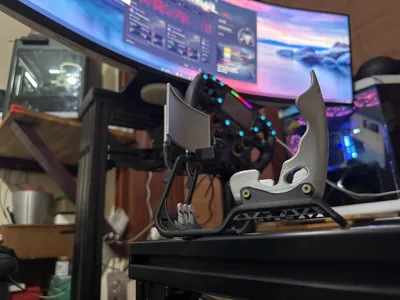 Sim racing cockpit for desk - Free 3D Print Model - MakerWorld