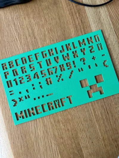 Minecraft Font Alphabet and Numbers Stencil by Jasons Dreamland ...