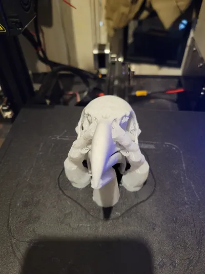 Raven Skull Fossil (Super Clean) - Free 3D Print Model - MakerWorld