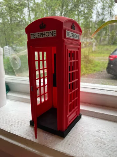 Iconic British Telephone Box - Free 3D Print Model - MakerWorld