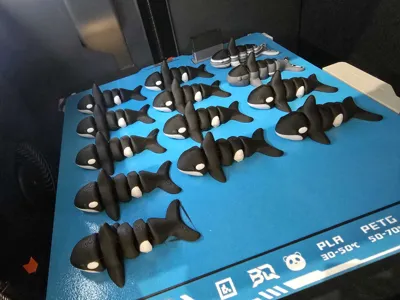 MINI Orca Whale - No AMS needed & Keychain! - Free 3D Print Model ...