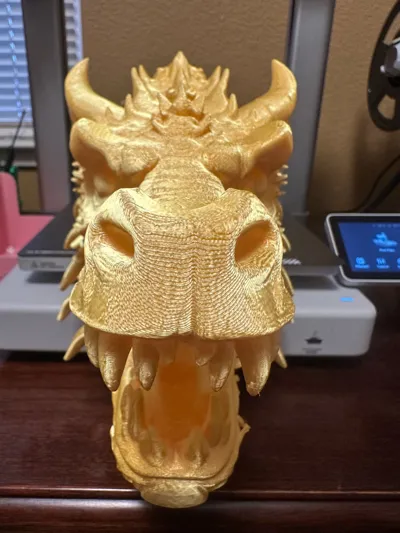 Wall Mounted Dragon Head Trophy by Bobelism MakerWorld: Download Free ...