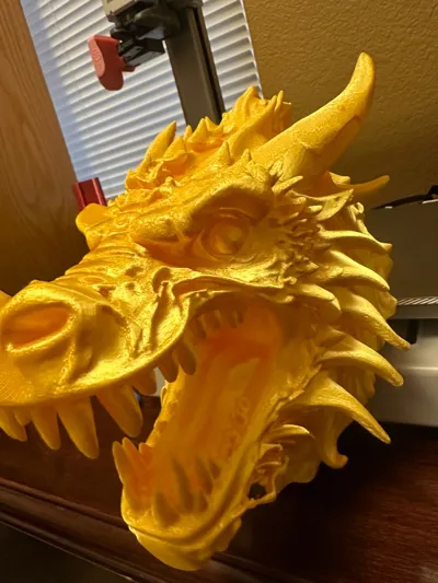 Wall Mounted Dragon Head Trophy by Bobelism MakerWorld: Download Free ...