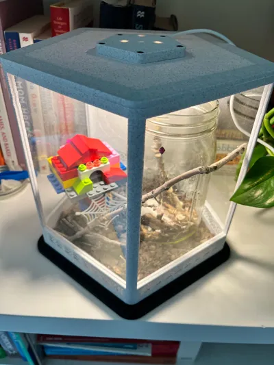 Jumping Spider Terrarium Enclosure by Galacticat MakerWorld: Download ...