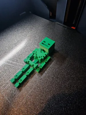 Minecraft Print-in-Place Highly Articulated Skeleton Keychain/Pendant ...