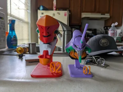 EVA-02 Head Bust - No AMS Required by wontonnn MakerWorld: Download ...