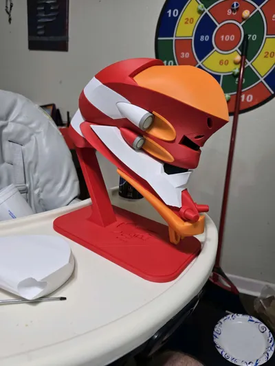 EVA-02 Head Bust - No AMS Required - Free 3D Print Model - MakerWorld
