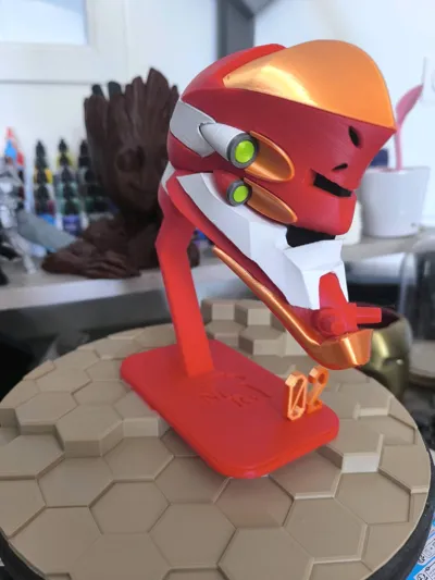 EVA-02 Head Bust - No AMS Required by wontonnn MakerWorld: Download ...