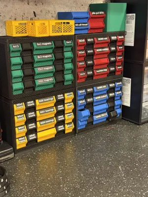 Rugged Screw Unit - Gridfinity Hardware Storage by K2_Kevin MakerWorld: Download Free 3D Models