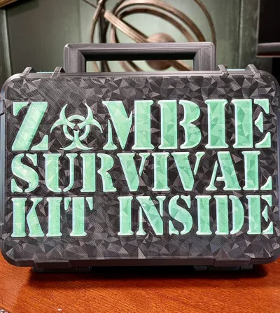 Large Zombie Survival Kit Rugged Box With Handle - Free 3D Print Model ...