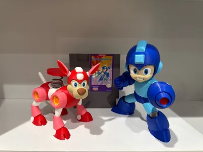 Rush from Mega Man - Multi Part by Playco3D MakerWorld: Download Free ...