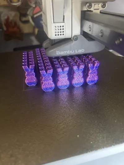 Mini Peeps - Print in Place! - Free 3D Print Model - MakerWorld