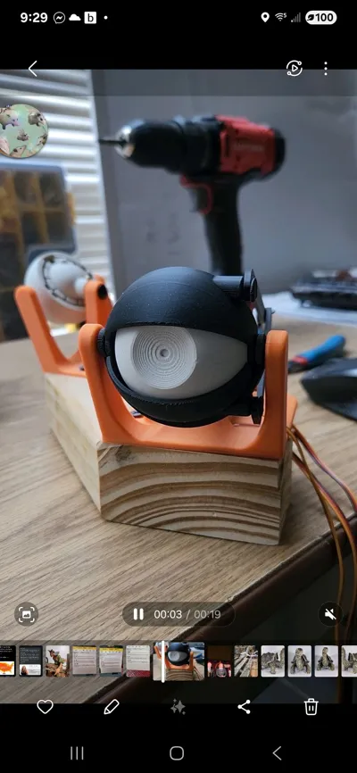 Animatronic Eye - V4 by Morgan Manly MakerWorld: Download Free 3D Models