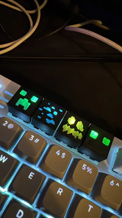 Minecraft Keycaps: Mobs by alex1337 MakerWorld: Download Free 3D Models