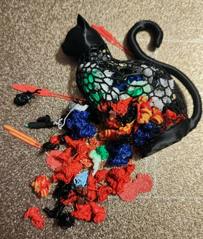 cat poop recycling art decor by Sebo3D MakerWorld: Download Free 3D Models
