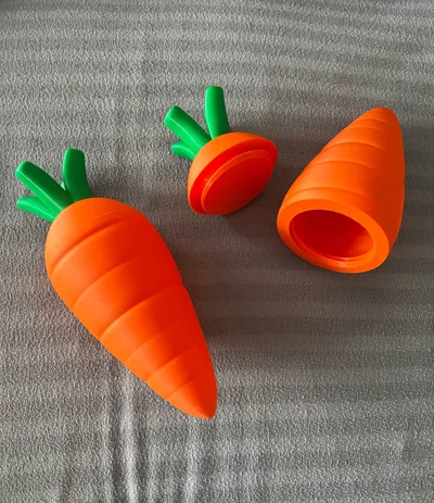Carrot Container - Free 3D Print Model - MakerWorld