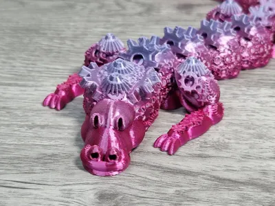 Gear Dragon - Free 3D Print Model - MakerWorld
