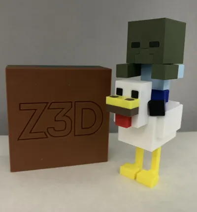Minecraft Chicken Jockey (AMS Optional) by Z3D MakerWorld: Download ...