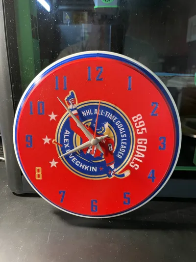Clock Large - Customizable - Wall or Desk - Free 3D Print Model ...