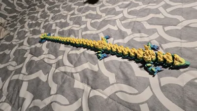 Flail Tail Prime Articulated dragon by MooreFORGE MakerWorld: Download ...