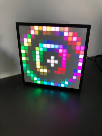 16x16 LED Matrix Frame with Diffuser Grid by fractalnoise - MakerWorld
