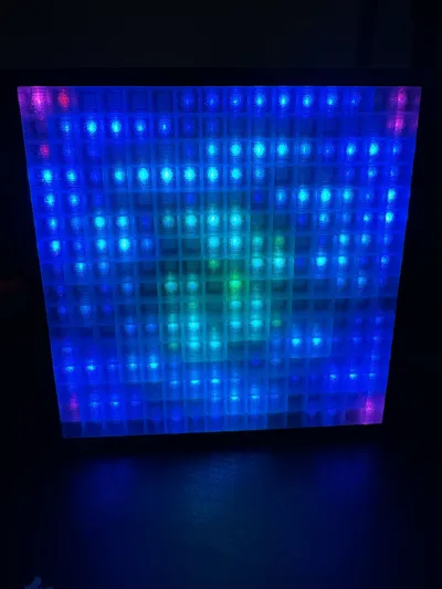 16x16 LED Matrix Frame with Diffuser Grid by fractalnoise - MakerWorld