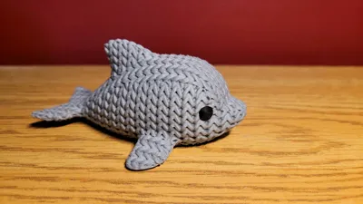 Knitted Dolphin by Smoggy3D MakerWorld: Download Free 3D Models