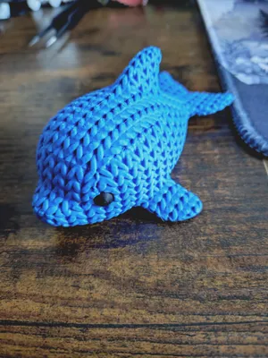 Knitted Dolphin by Smoggy3D MakerWorld: Download Free 3D Models
