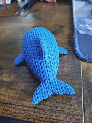 Knitted Dolphin by Smoggy3D MakerWorld: Download Free 3D Models