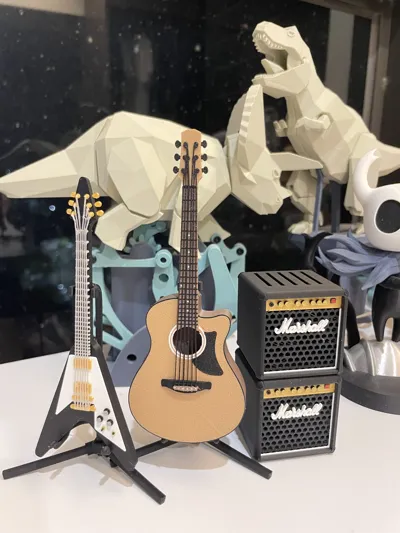 Guitar for picks, sd cards and more! by Tim_Bricker MakerWorld: Download Free 3D Models