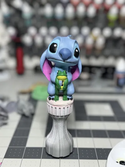 Mischievous & Adorable Stitch Collectible Art by GeekSculpt3D ...