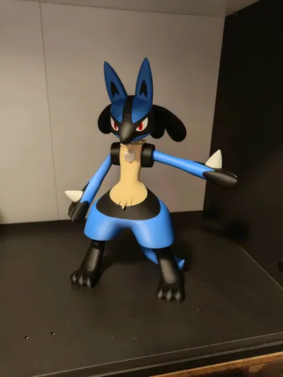 Lucario Pokemon Model; No AMS Needed - Split by Nostalgic 3D Models ...