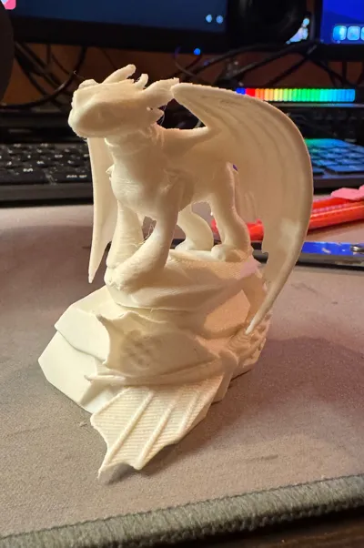 How to Train Your Dragon Toothless Collectible by GeekSculpt3D MakerWorld: Download Free 3D Models