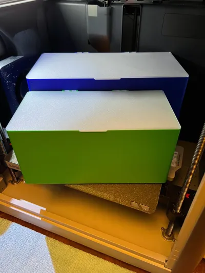 Hinged Lid Box, Cotton Pad Box, Desk Trash Bin by Kong 3D MakerWorld ...