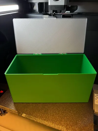 Hinged Lid Box, Cotton Pad Box, Desk Trash Bin by Kong 3D MakerWorld ...