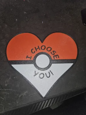 Pokemon/Pokeball Valentines Day Heart by angry-p1p - MakerWorld