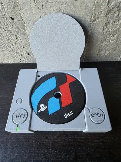 Playstation 1 Console + 12 Game Coasters - Free 3D Print Model - MakerWorld
