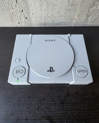Playstation 1 Console + 12 Game Coasters - Free 3D Print Model - MakerWorld