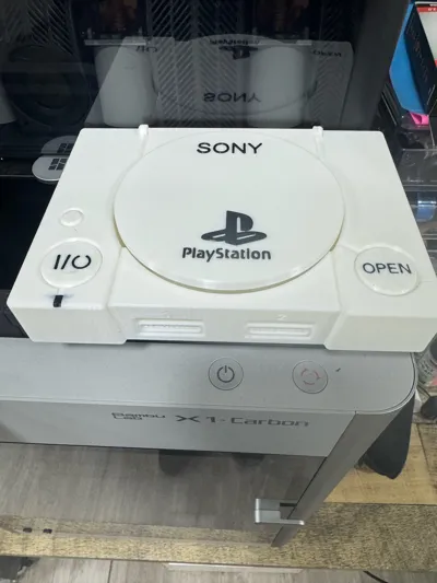Playstation 1 Console + 12 Game Coasters - Free 3D Print Model - MakerWorld