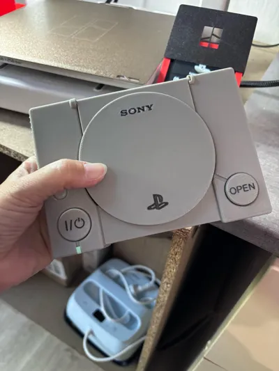Playstation 1 Console + 12 Game Coasters - Free 3D Print Model - MakerWorld