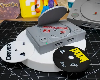 Playstation 1 Console + 12 Game Coasters by VarthDader MakerWorld ...