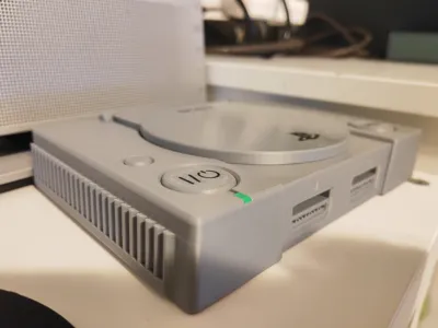 Playstation 1 Console + 12 Game Coasters - Free 3D Print Model - MakerWorld