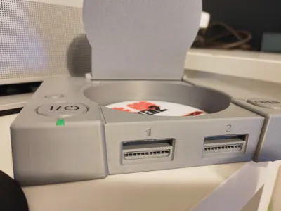 Playstation 1 Console + 12 Game Coasters - Free 3D Print Model - MakerWorld