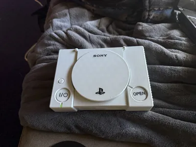 Playstation 1 Console + 12 Game Coasters - Free 3D Print Model - MakerWorld