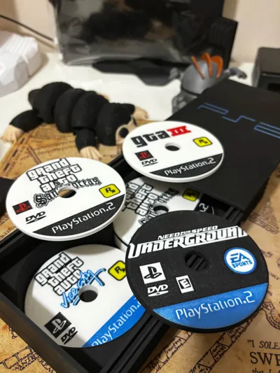 Playstation 1 Console + 12 Game Coasters by VarthDader MakerWorld ...