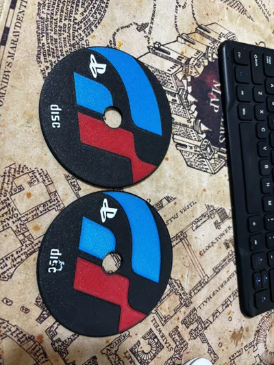 Playstation 1 Console + 12 Game Coasters by VarthDader MakerWorld ...