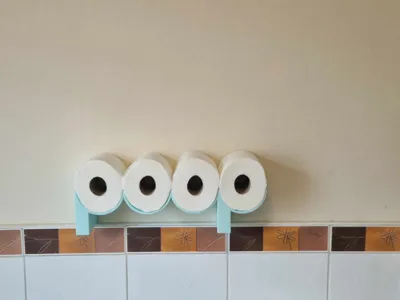 POOP Toilet Roll Holder Shelf - Free 3D Print Model - MakerWorld