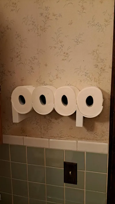 POOP Toilet Roll Holder Shelf - Free 3D Print Model - MakerWorld