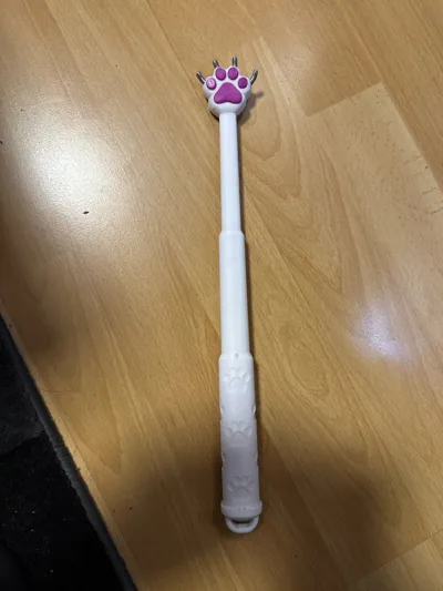 Back scratcher - Telescopic cat paw - Free 3D Print Model - MakerWorld